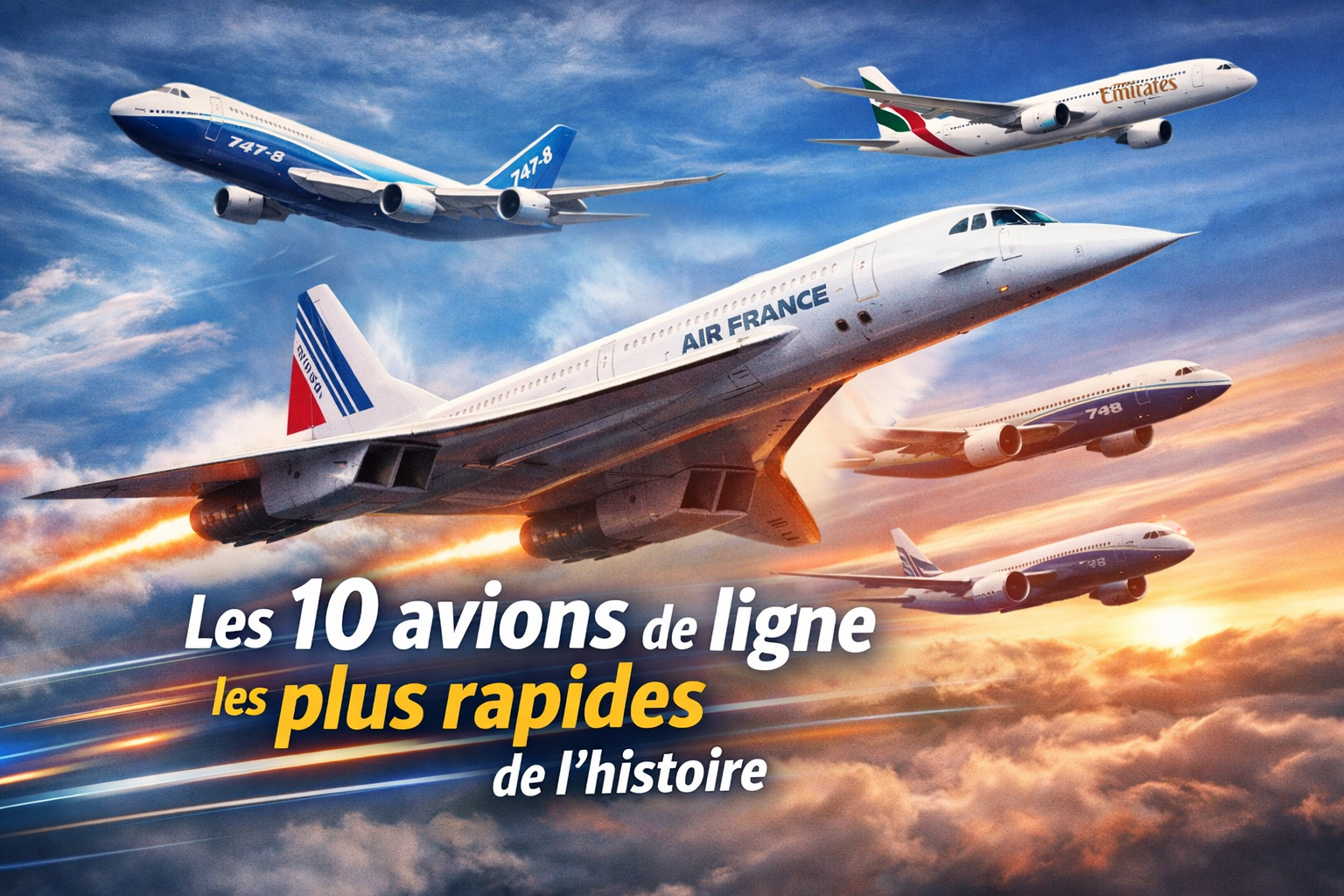 Les 10 avions de ligne les plus rapides de l’histoire – Aeo Aviation